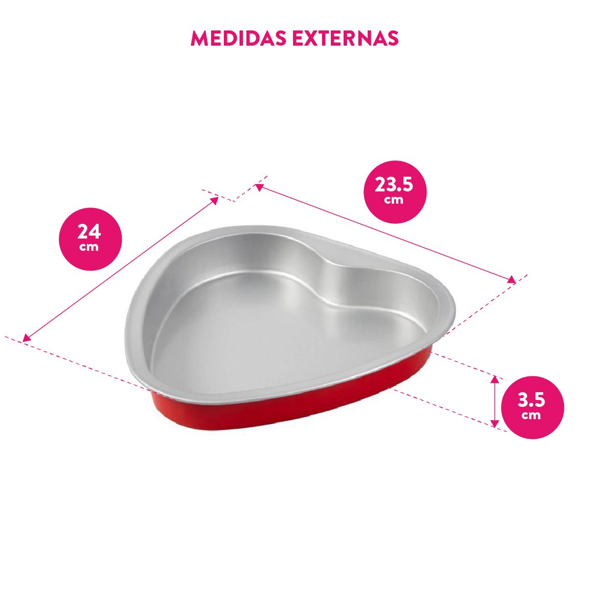 Molde Para Torta - Corazón - Bake And Bring - Original & Profesional ...